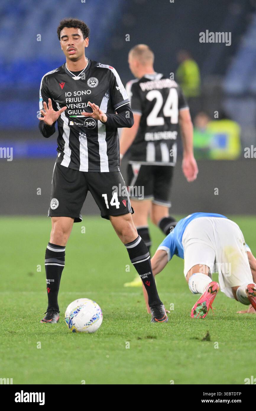 Olimpico Stadium, Rome, Italy - Arthur Atta of Udinese seen in action ...