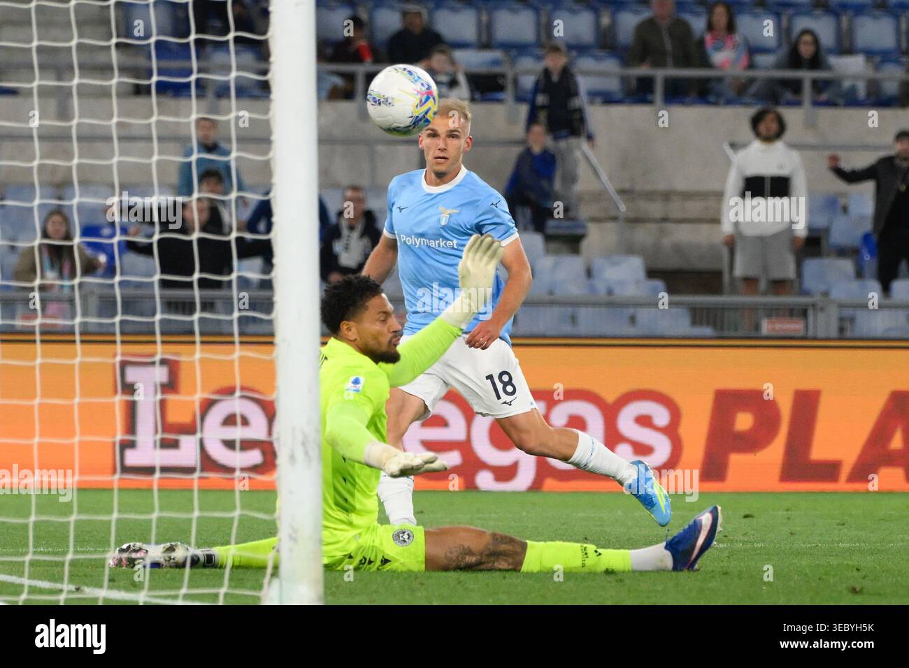 Lazioâ??s Gustav Isaksen during the Italian Football Championship ...
