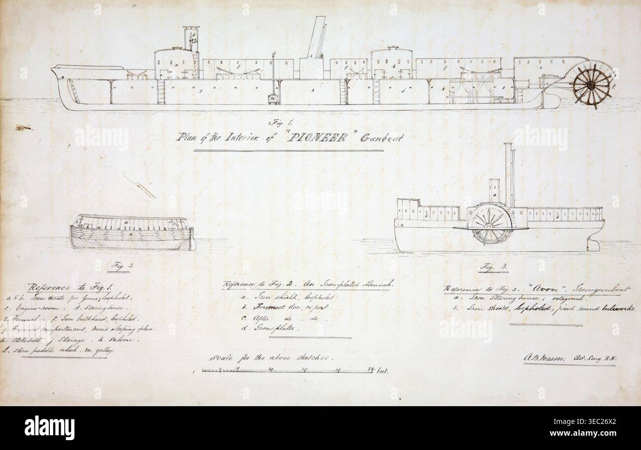 Historic illustration of the interior plan and structural design of the ...