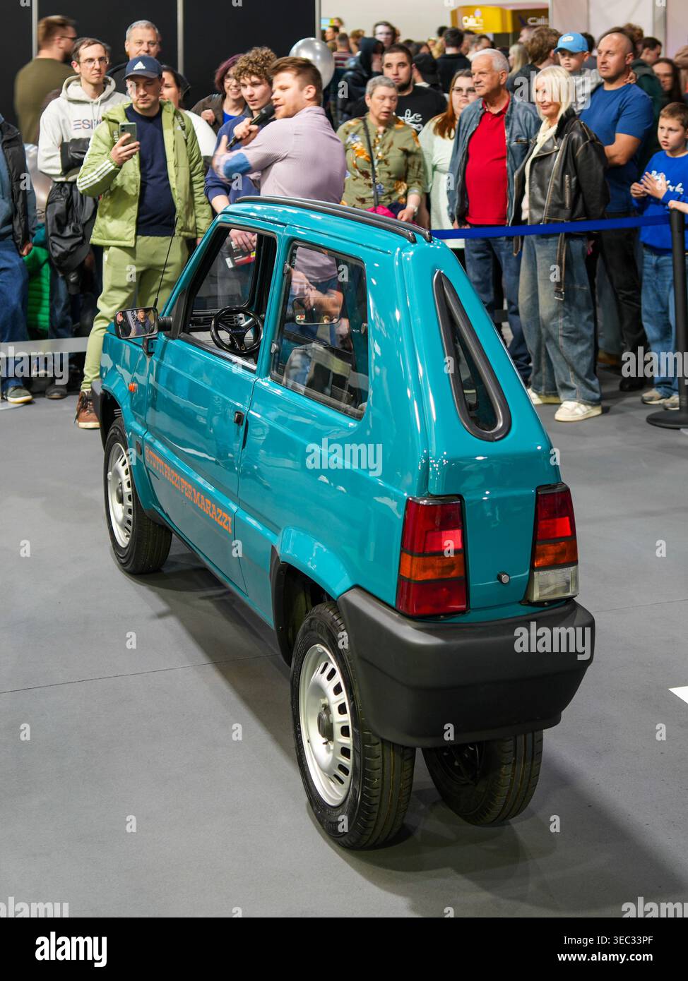 Riga, Latvia- 25 April, 2026: Worlds Thinnest Car at Baltic Motor Show ...