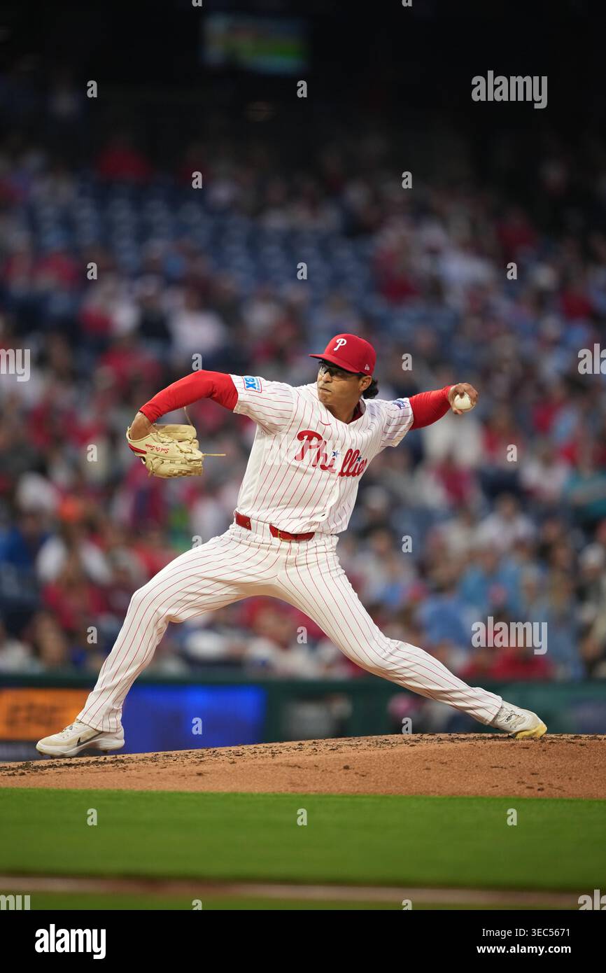 Philadelphia Phillies' Jesús Luzardo plays during a baseball game ...