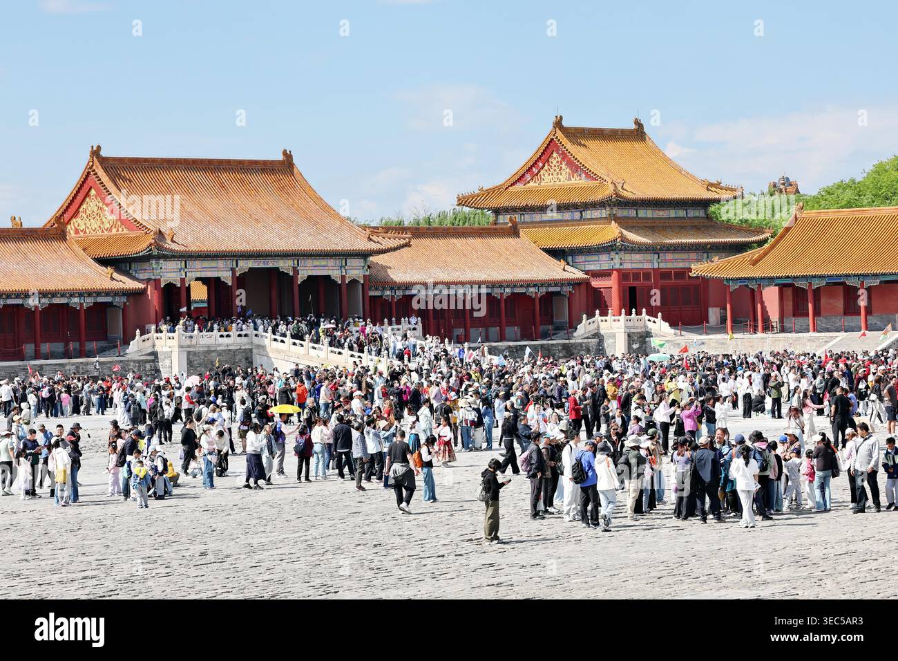 Visitors swarm the Palace Museum in Beijing, China, 28 April 2026 as ...
