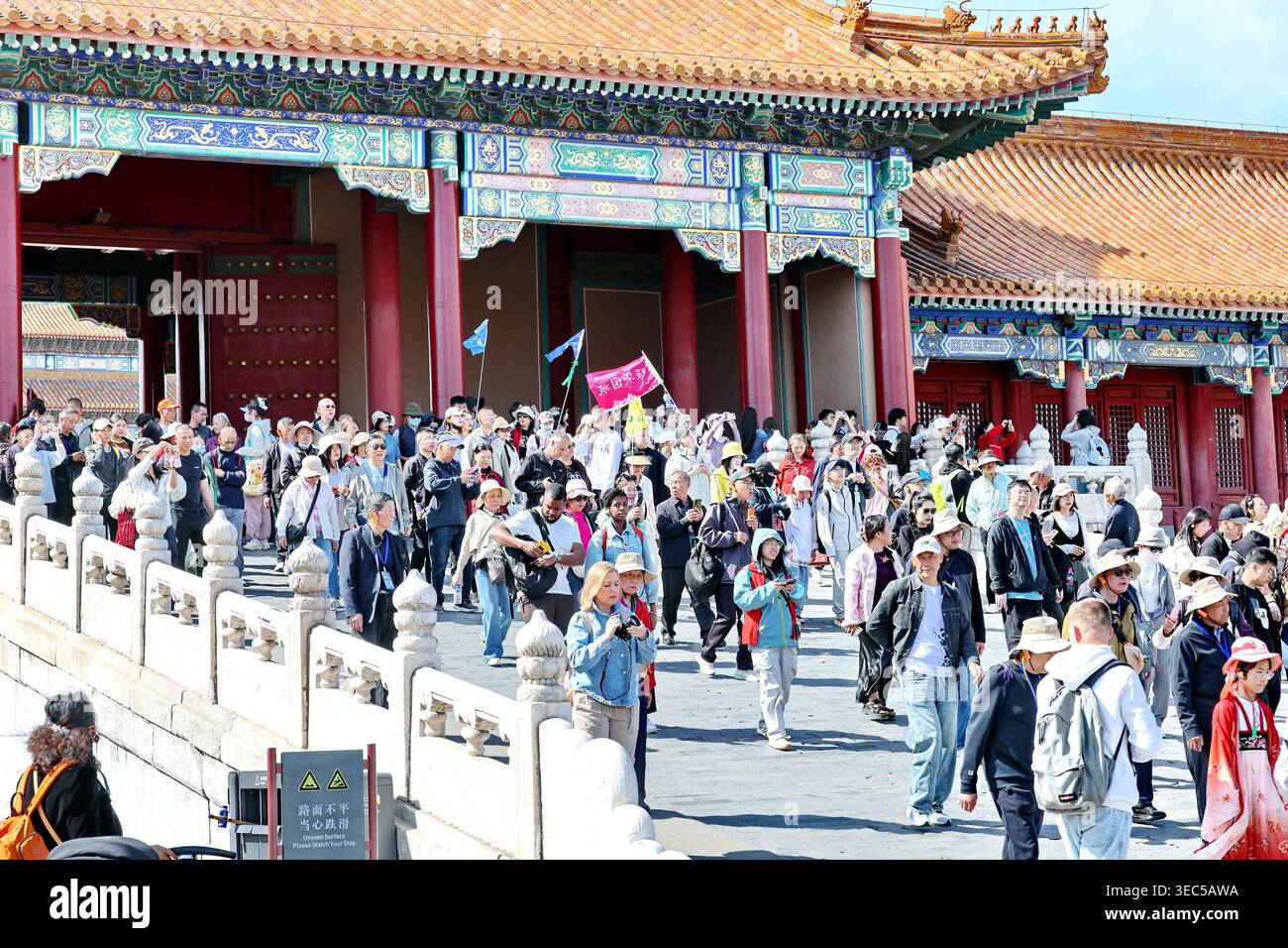 Visitors swarm the Palace Museum in Beijing, China, 28 April 2026 as ...