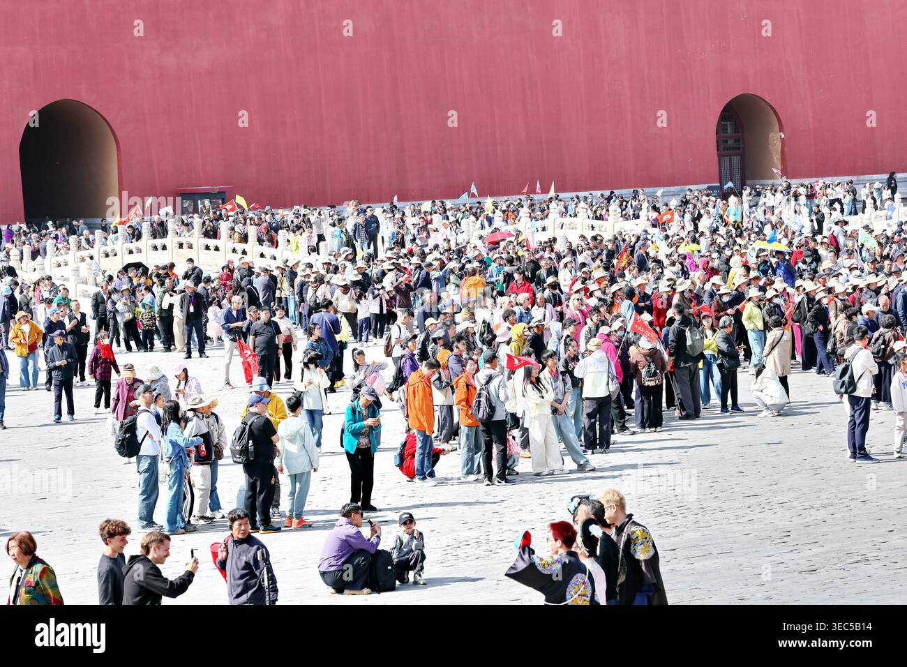 Visitors swarm the Palace Museum in Beijing, China, 28 April 2026 as ...