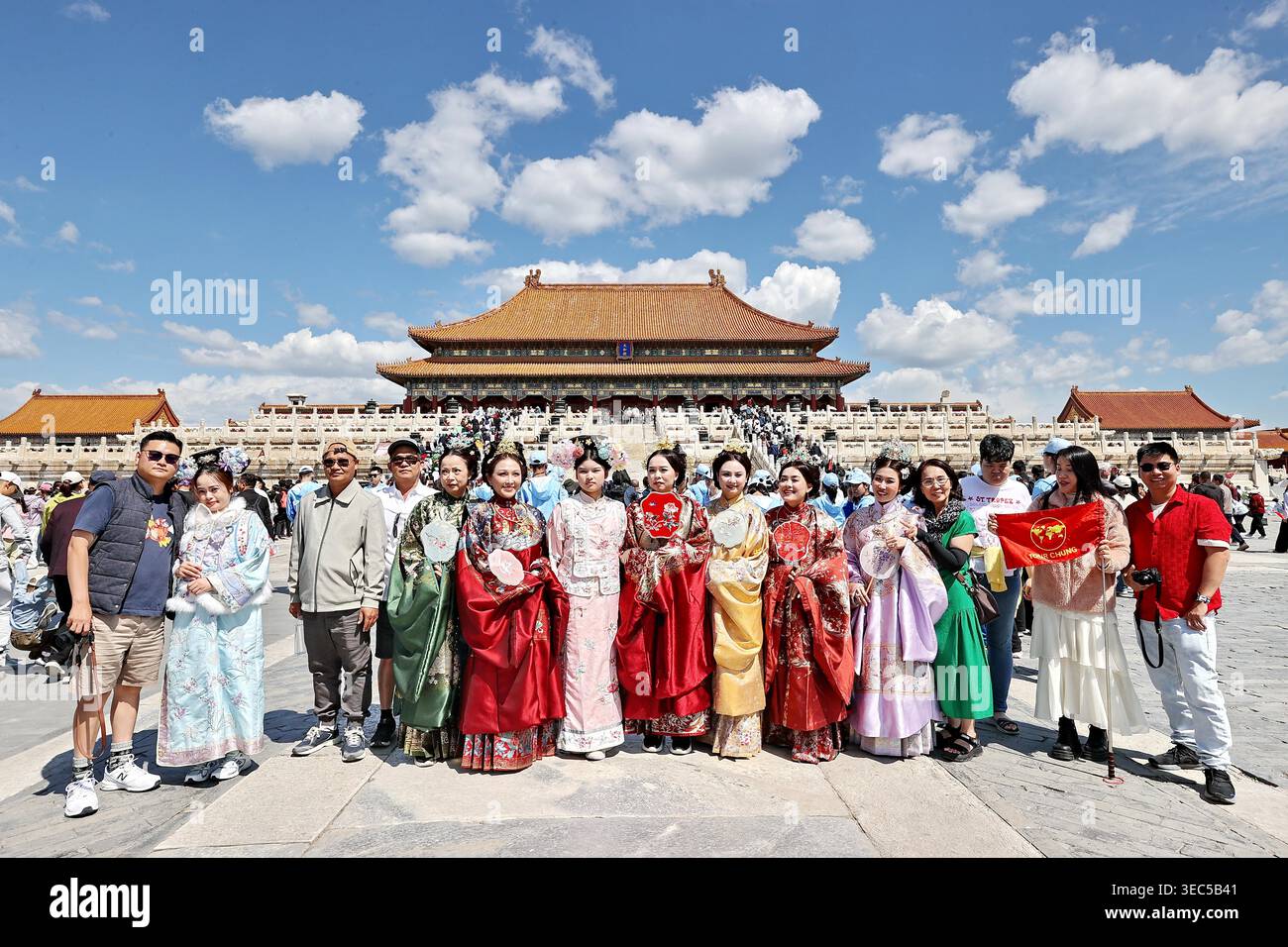 Visitors swarm the Palace Museum in Beijing, China, 28 April 2026 as ...