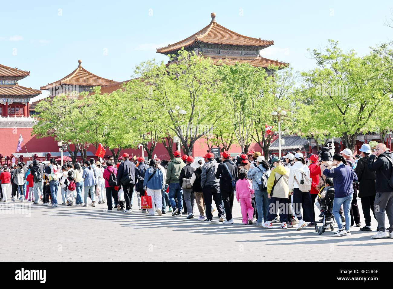 Visitors swarm the Palace Museum in Beijing, China, 28 April 2026 as ...
