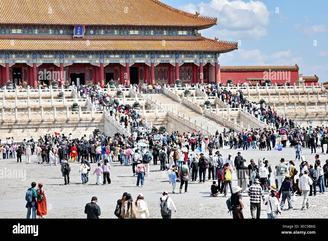Visitors swarm the Palace Museum in Beijing, China, 28 April 2026 as ...
