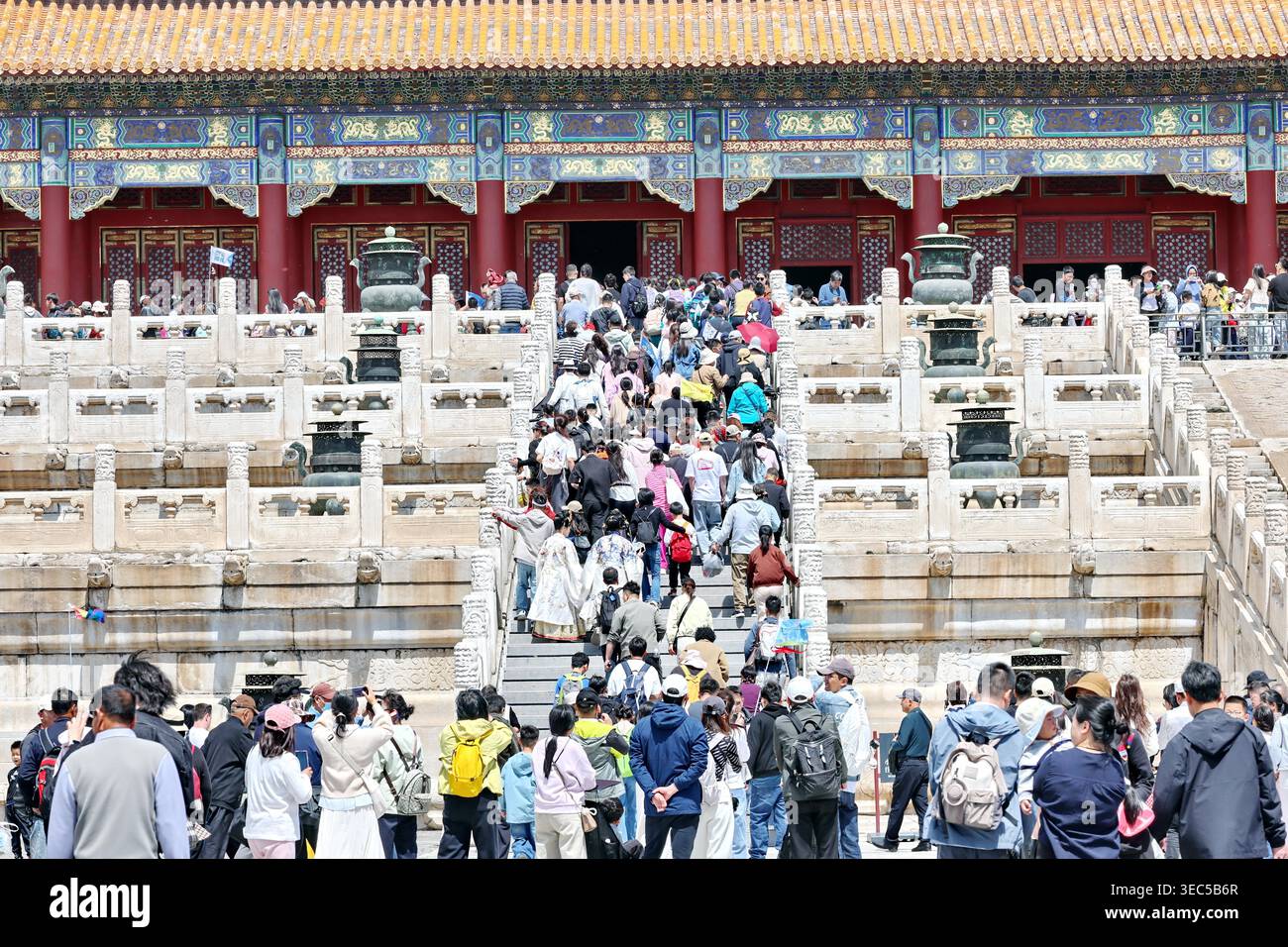 Visitors swarm the Palace Museum in Beijing, China, 28 April 2026 as ...