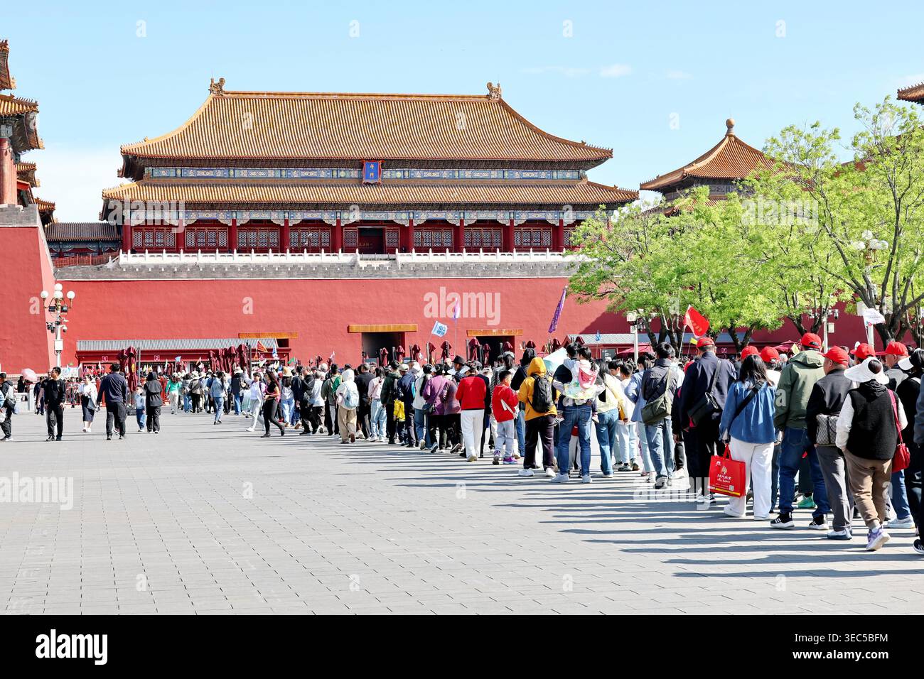 Visitors swarm the Palace Museum in Beijing, China, 28 April 2026 as ...