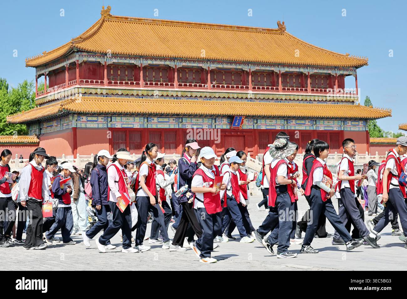 Visitors swarm the Palace Museum in Beijing, China, 28 April 2026 as ...