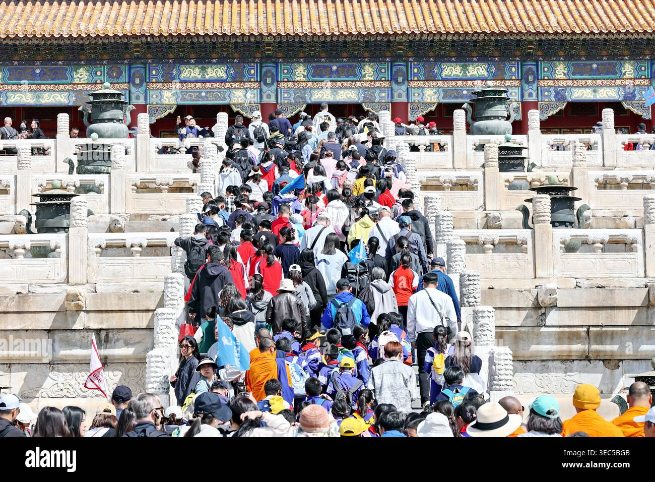 Visitors swarm the Palace Museum in Beijing, China, 28 April 2026 as ...