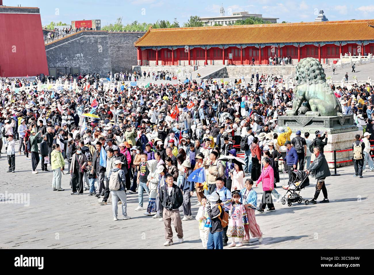Visitors swarm the Palace Museum in Beijing, China, 28 April 2026 as ...