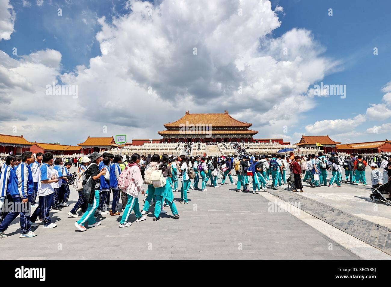 Visitors swarm the Palace Museum in Beijing, China, 28 April 2026 as ...