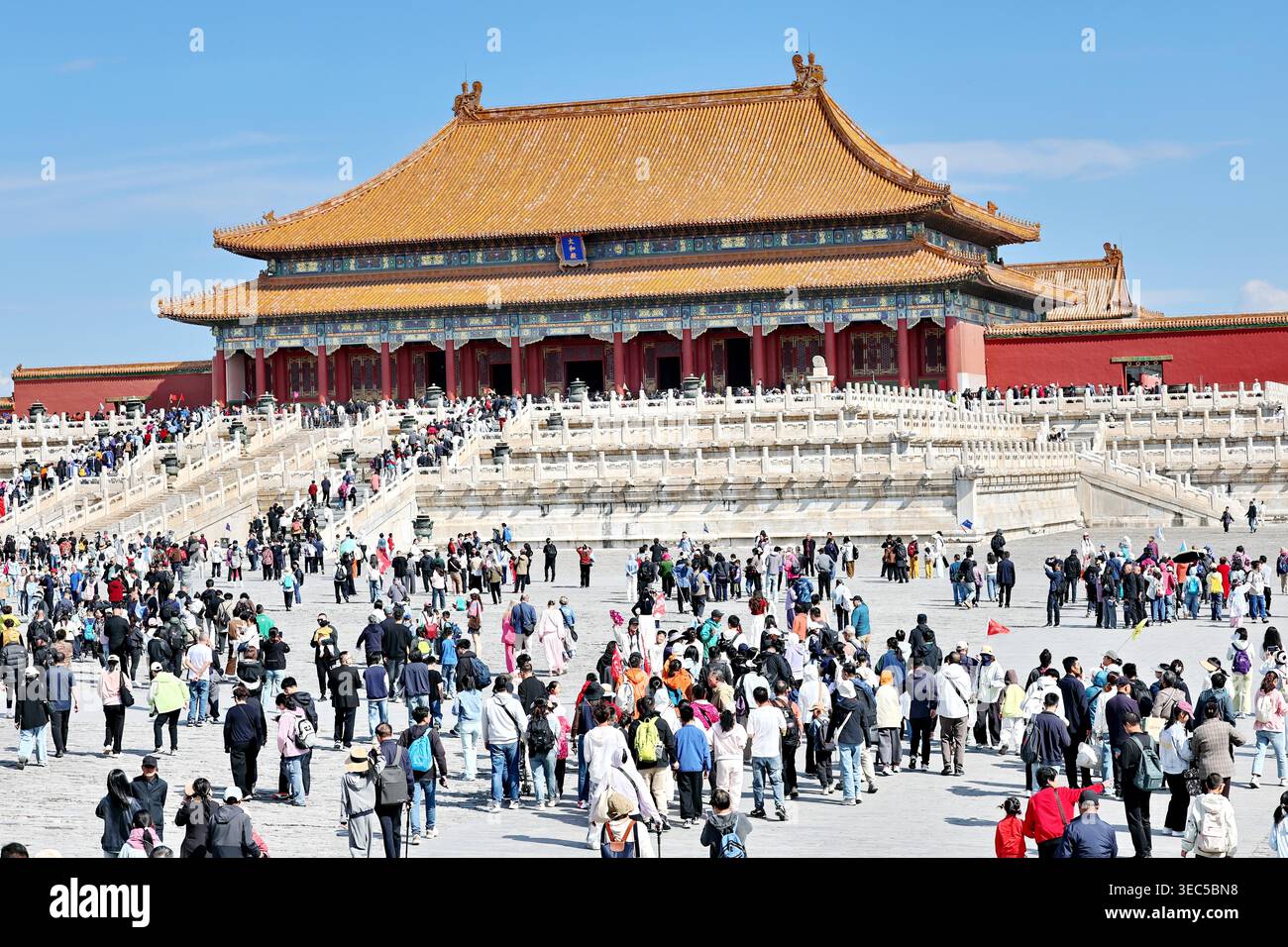 Visitors swarm the Palace Museum in Beijing, China, 28 April 2026 as ...