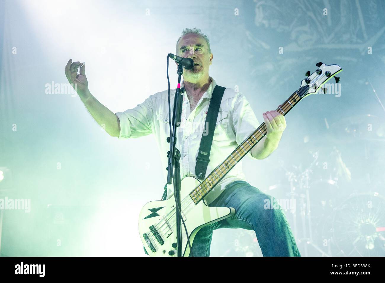 April 07, 2026: Jeff Walker performs with Carcass at Alcatraz in Milan ...