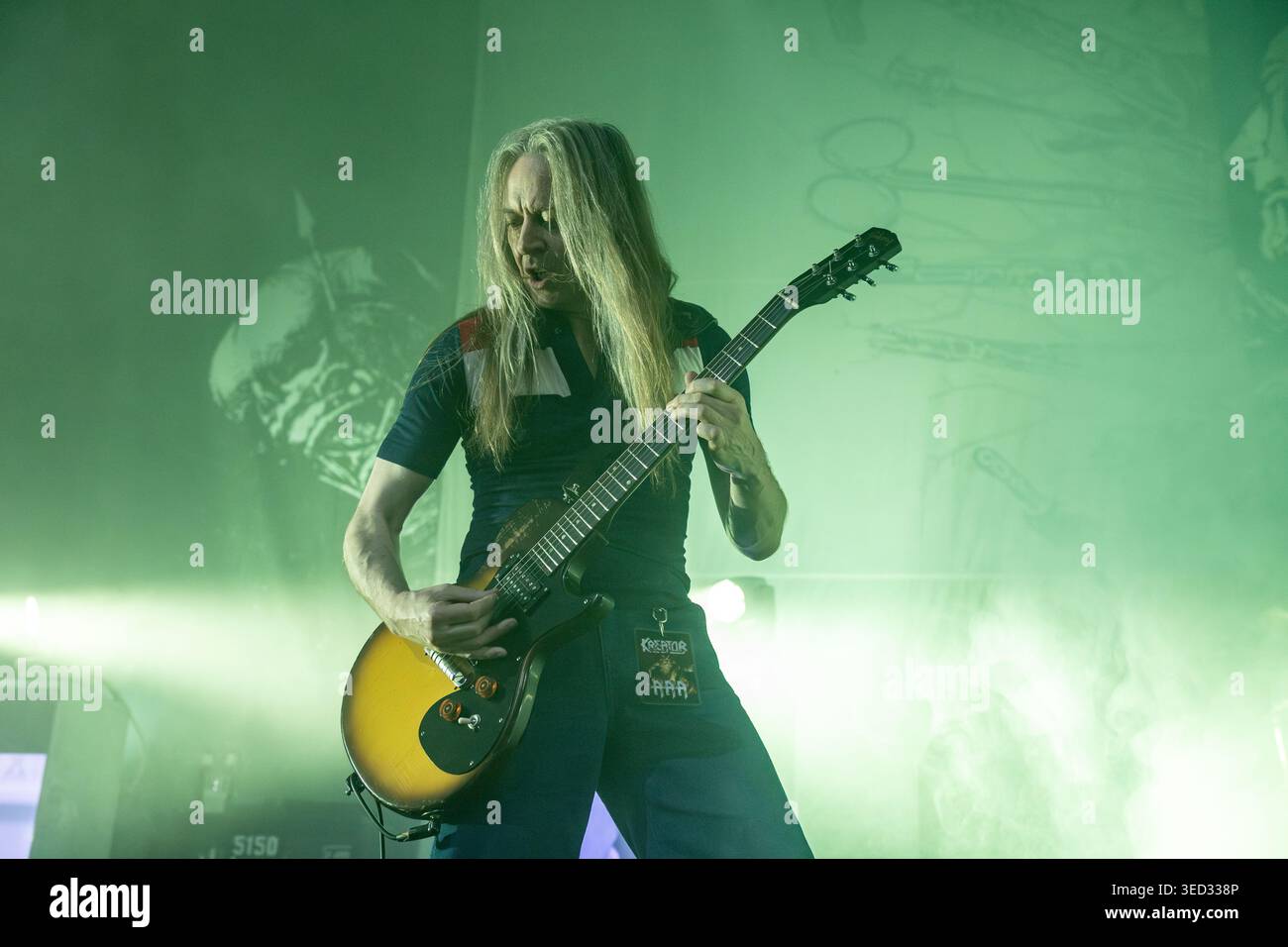 April 07, 2026: Bill Steer performs with Carcass at Alcatraz in Milan ...