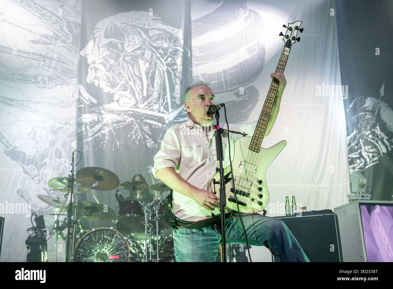 April 07, 2026: Jeff Walker performs with Carcass at Alcatraz in Milan ...