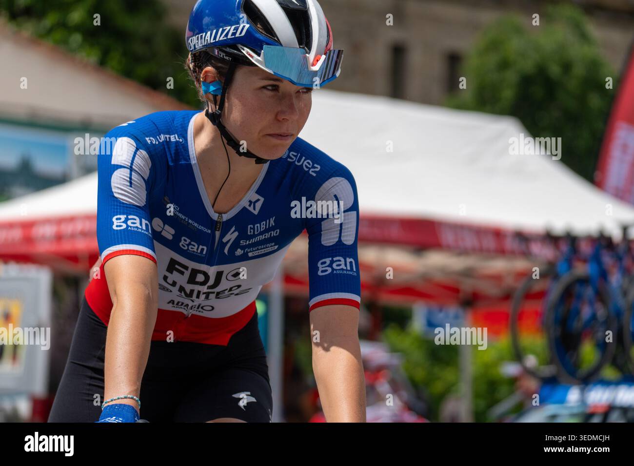 Lugo, Spain, May 6, 2026: Stage 4 of La Vuelta Femenina 2026, a women’s ...