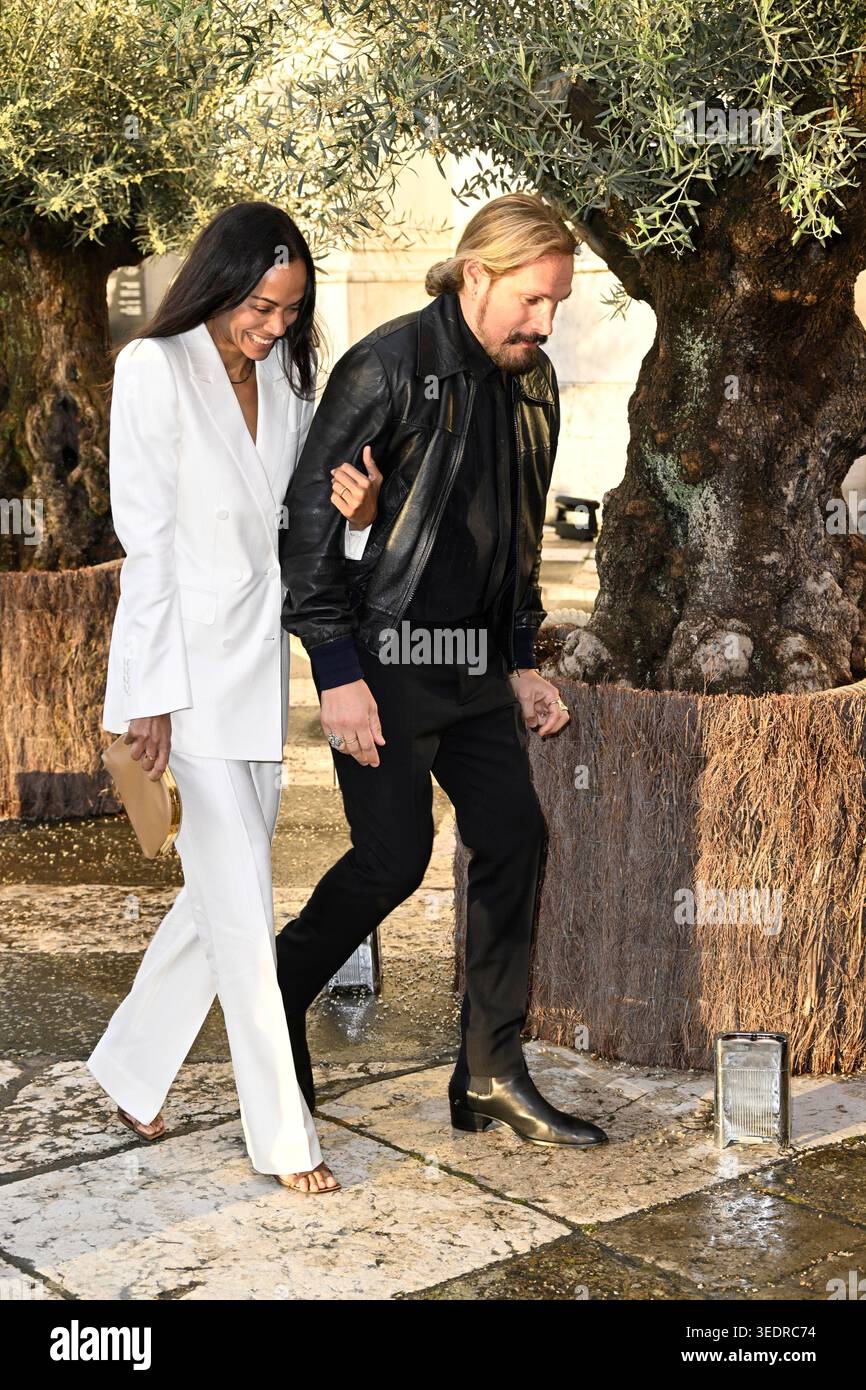 Zoe Saldana , Marco Perego 61st Biennale Of Venice - International Art ...
