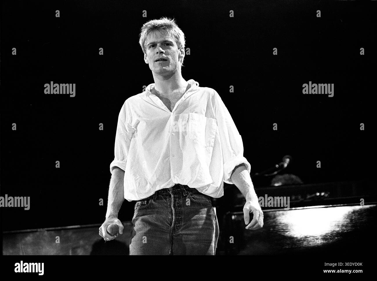 Bryan adams performing Black and White Stock Photos & Images - Alamy