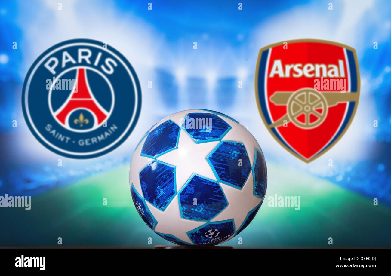Psg vs arsenal hi-res stock photography and images - Alamy