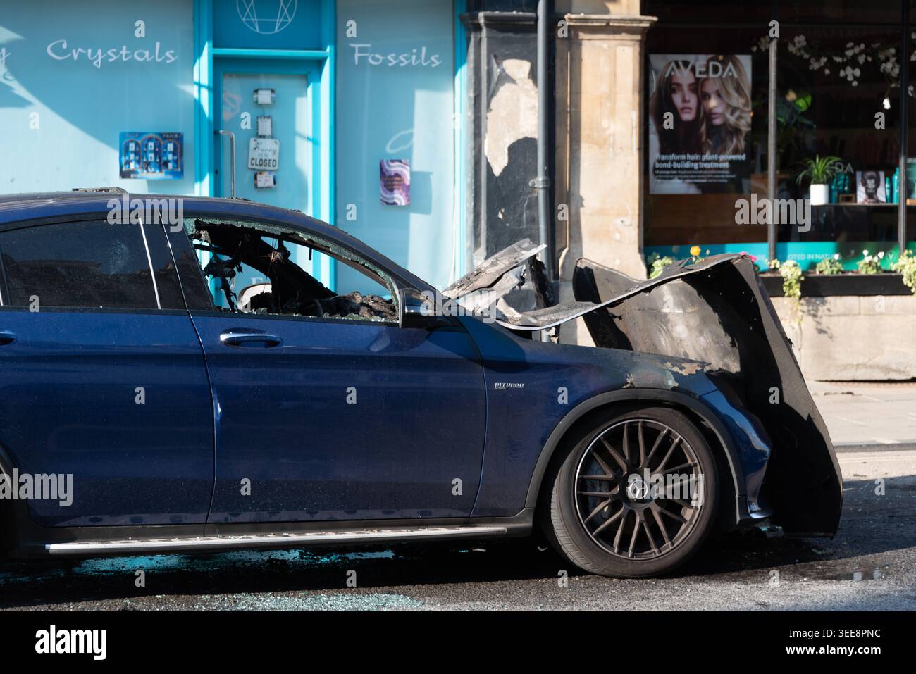 Oxford, Oxfordshire, UK, 9th May 2026. A car engine fire caused ...