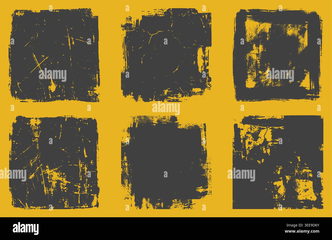 Grunge stamp texture set. Roller ink. Dust overlay distress grain ...