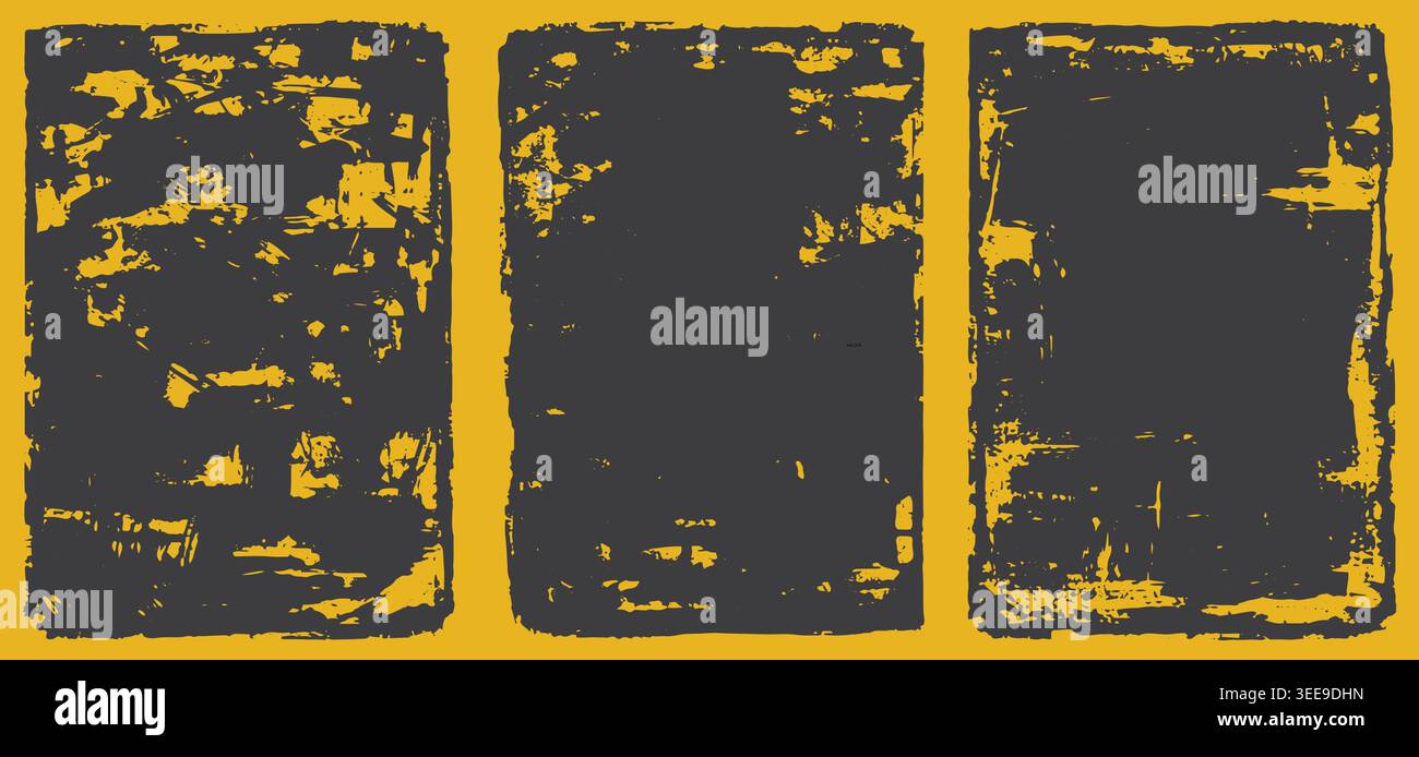 Grunge stamp texture set. Roller ink. Dust overlay distress grain ...