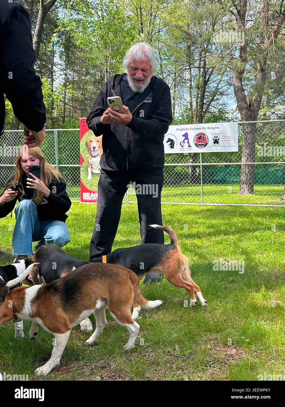 Black Sabbath co-founder Terry "Geezer" Butler watch beagles that were ...