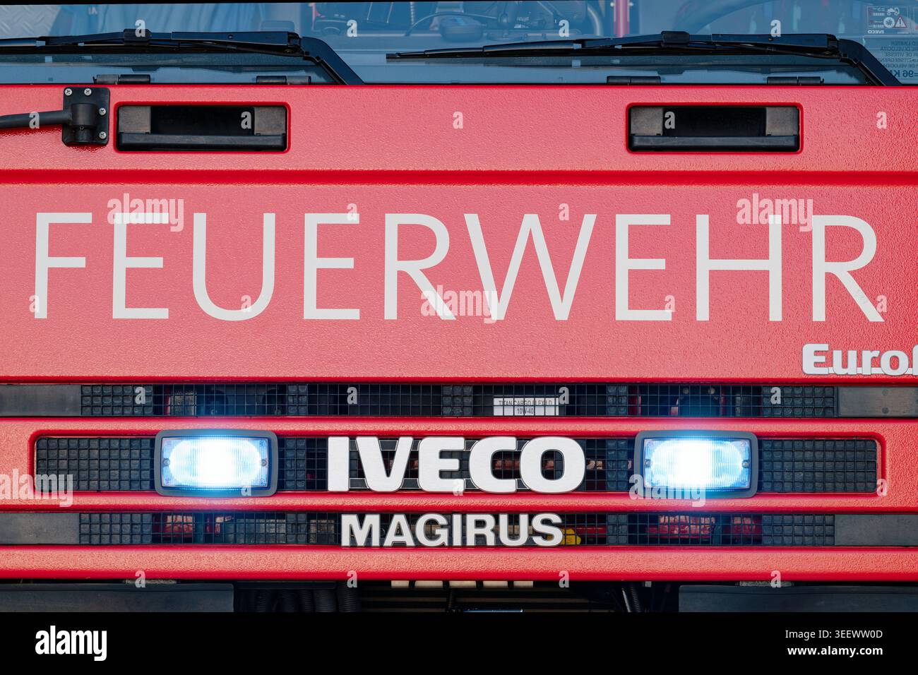 PRODUCTION - 12 May 2026, Baden-Württemberg, Mannheim: The lettering ...