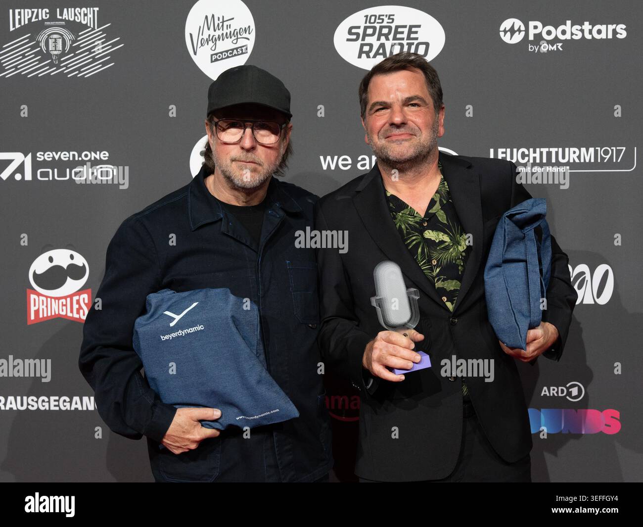 13 May 2026, Berlin: Bjarne Mädel (l) and Andreas Altenburg (Podcast ...