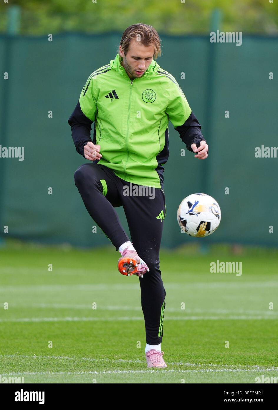 Celtic's Benjamin Nygren during a training session at Lennoxtown ...