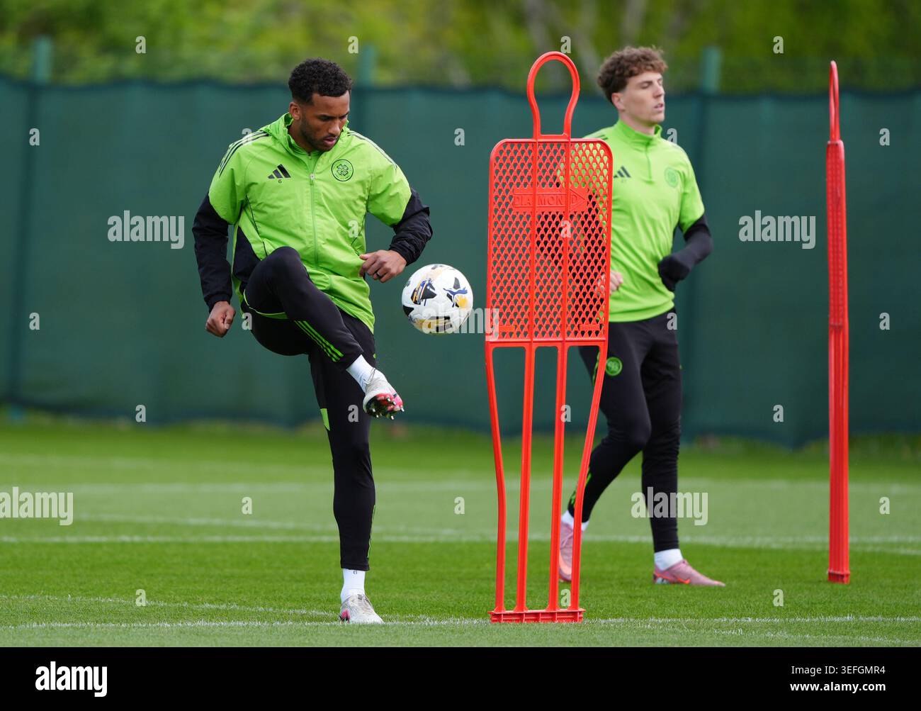 Celtic's Auston Trusty during a training session at Lennoxtown Training ...