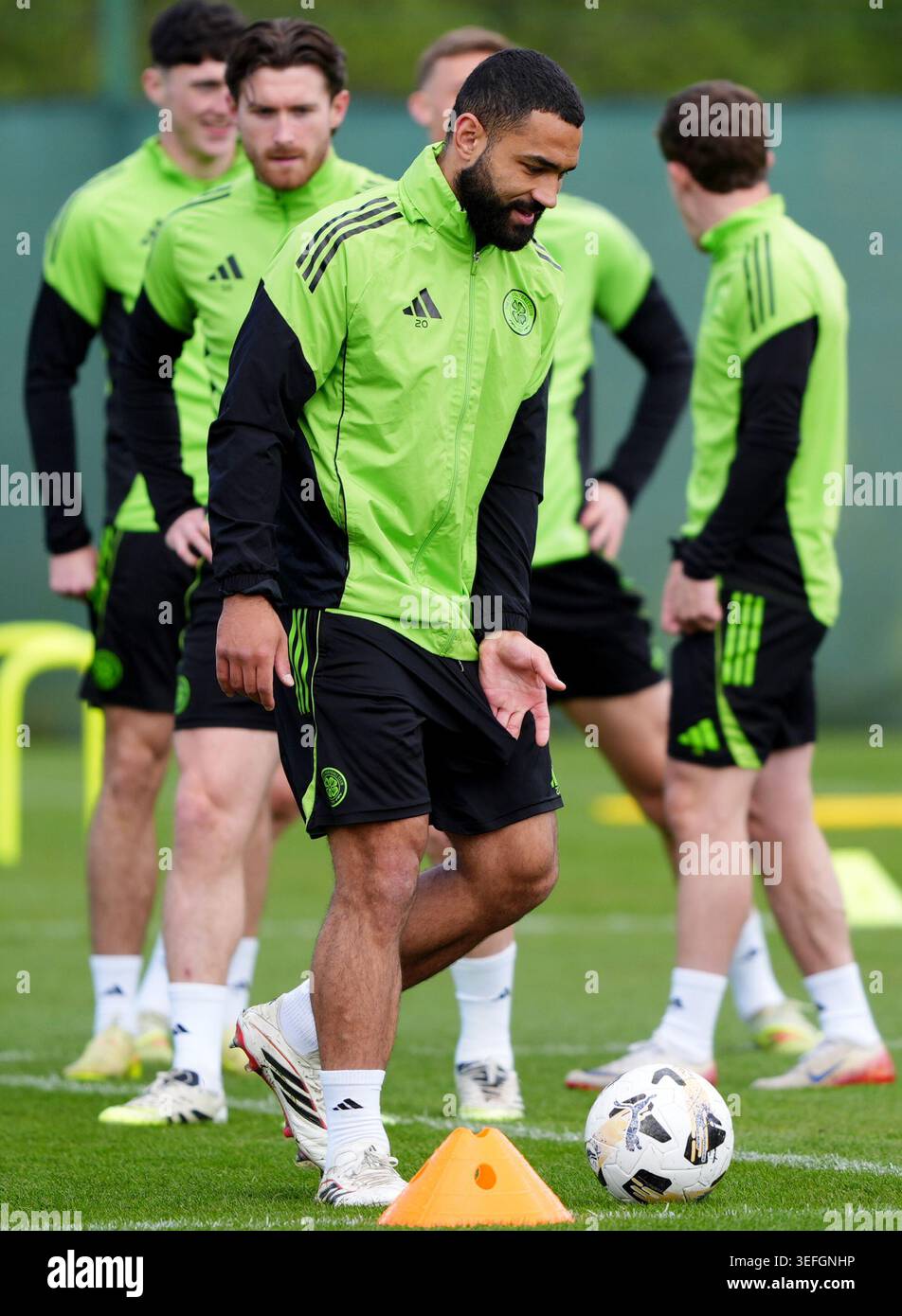 Celtic's Cameron Carter-Vickers during a training session at Lennoxtown ...