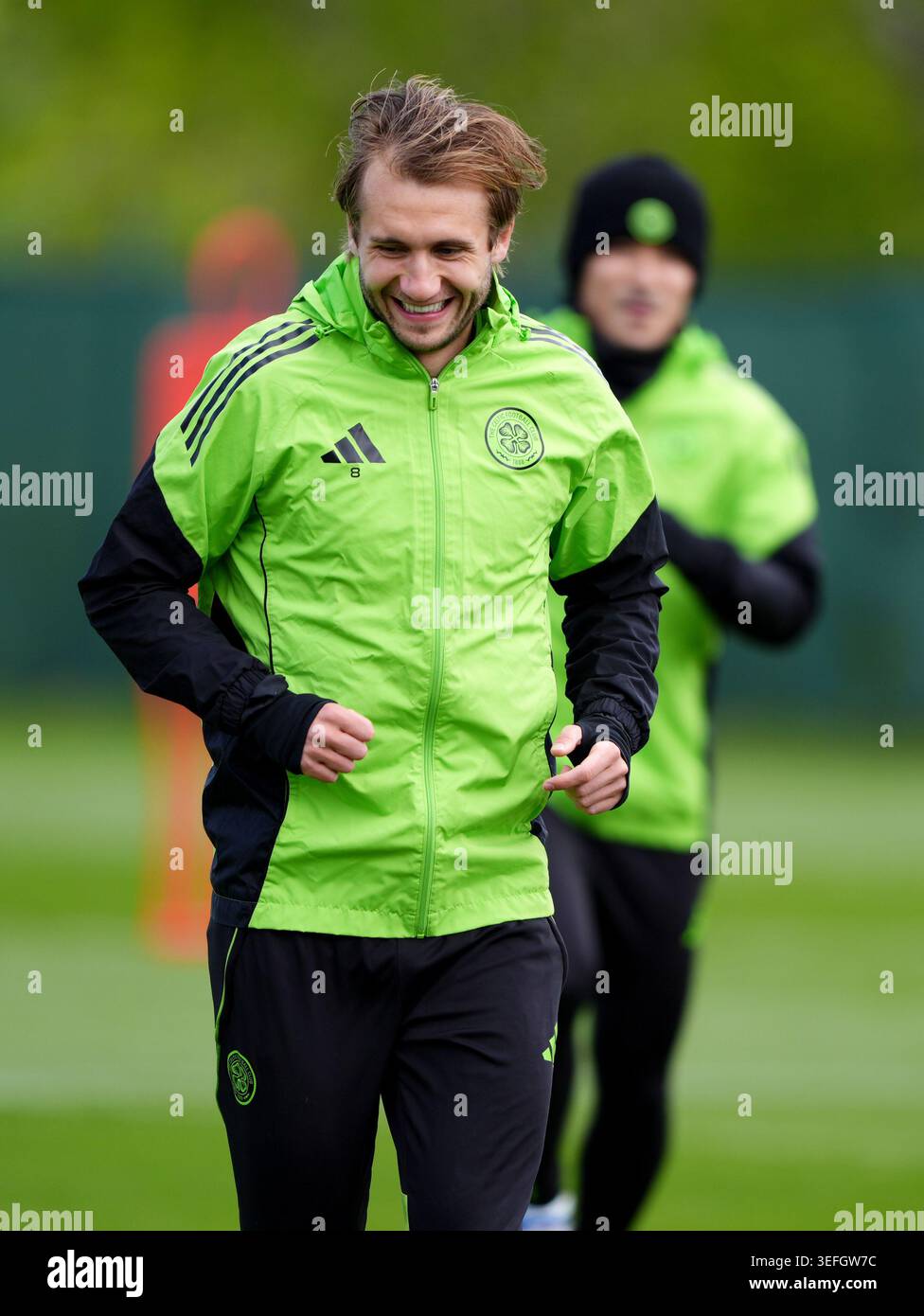 Celtic's Benjamin Nygren during a training session at Lennoxtown ...
