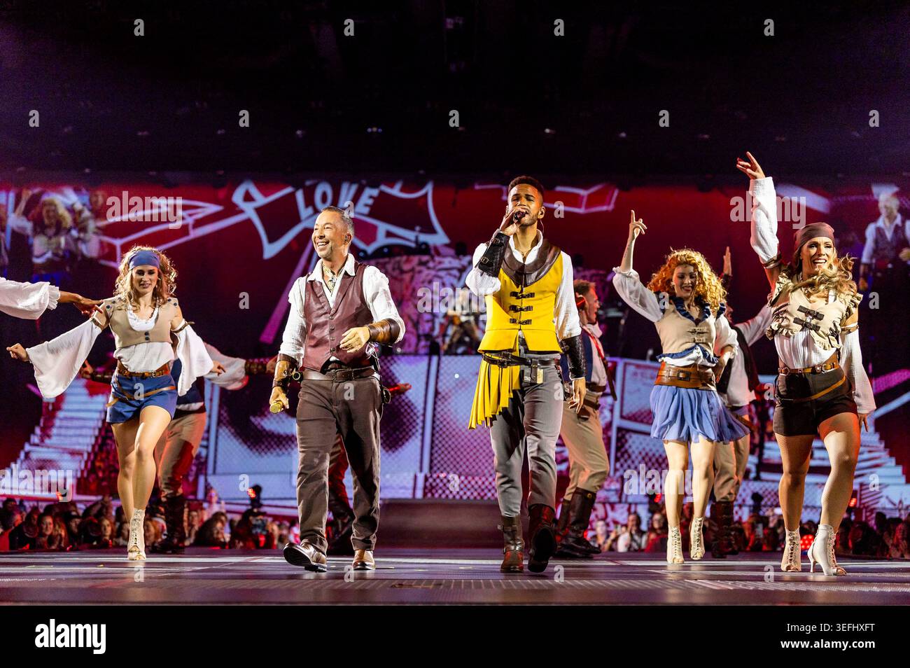 DJ BoBo and Jesse Ritch live at a concert of the 'The Great Adventure ...