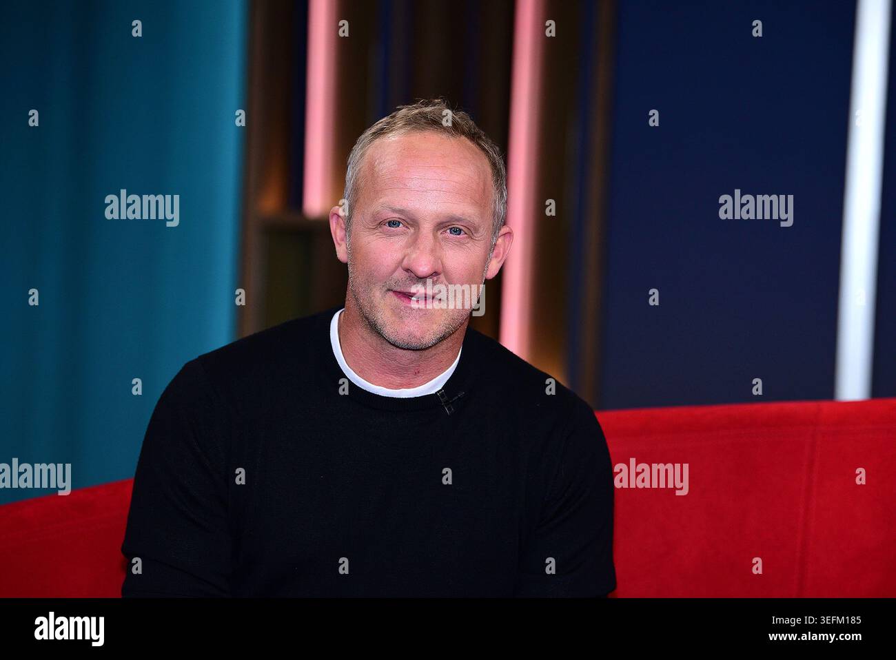 Maximilian Brueckner during the „Das Rote Sofa“ tv show at NDR Studios ...