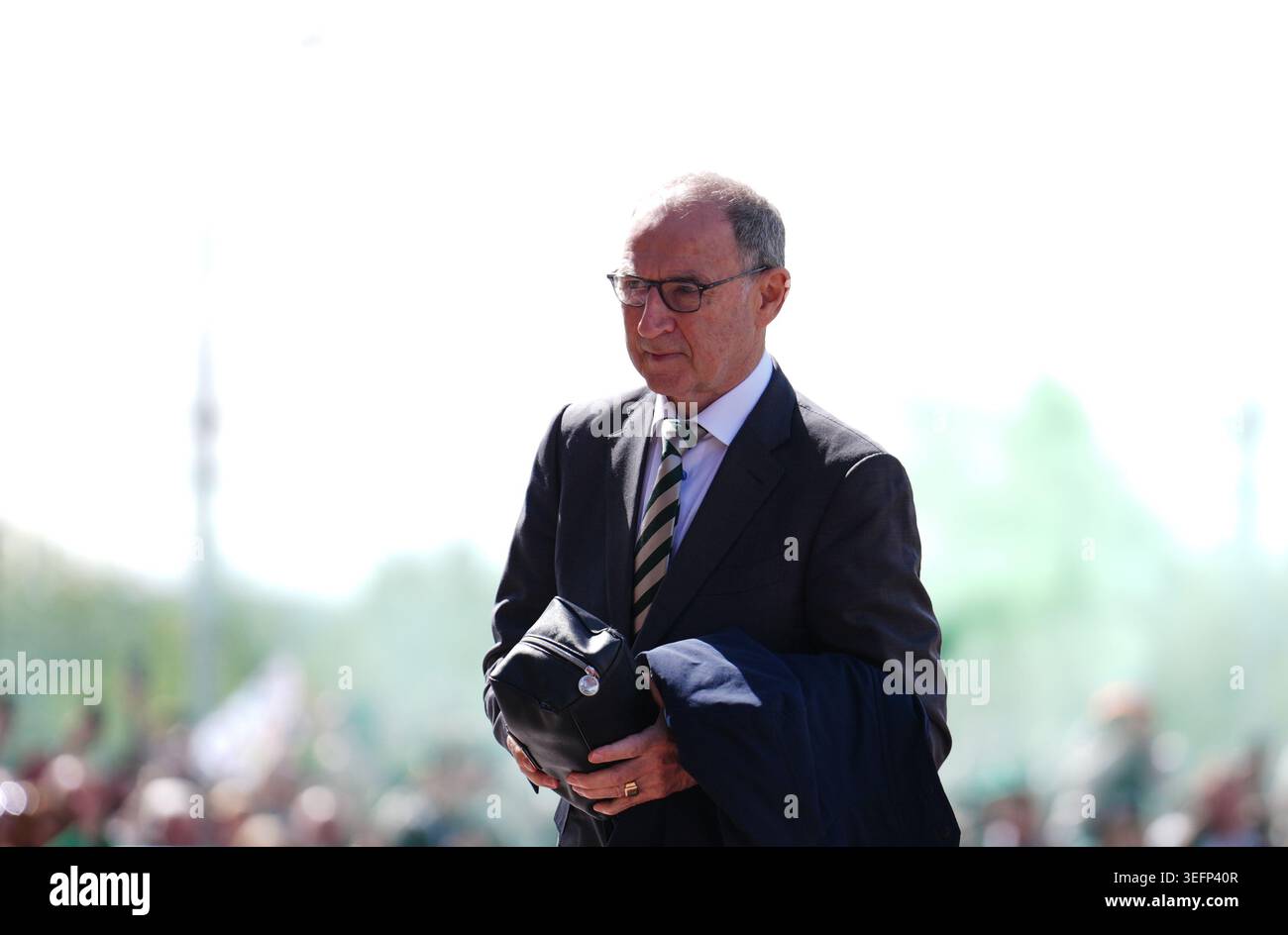 Celtic manager Martin O'Neill arriving ahead of the William Hill ...