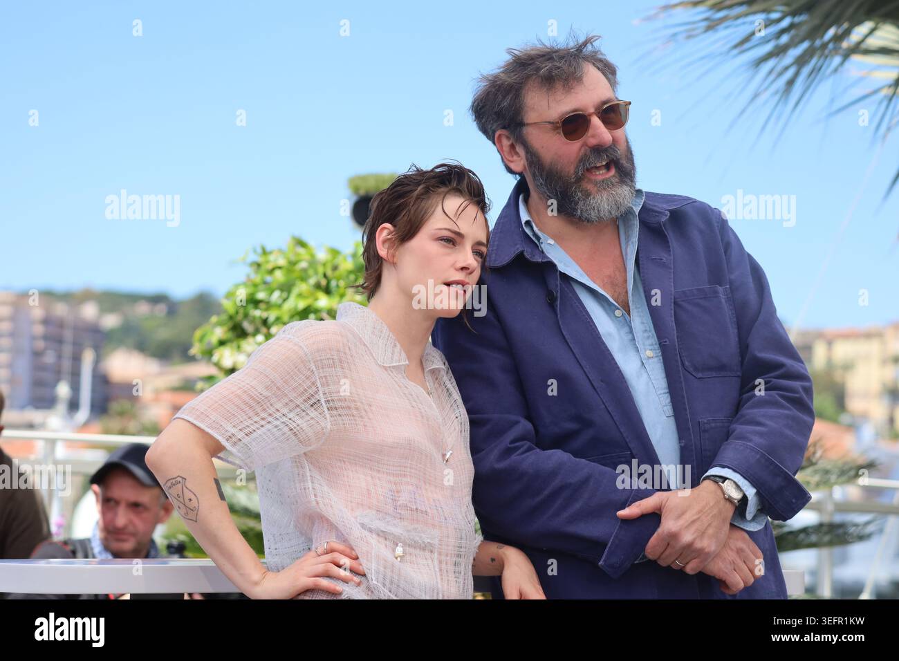 Cannes, France. 16th May, 2026. Kristen Stewart and Quentin Dupieux at ...