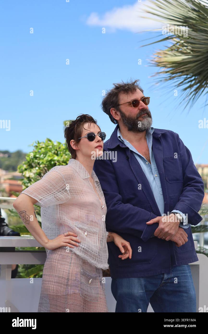 Cannes, France. 16th May, 2026. Kristen Stewart and Quentin Dupieux at ...
