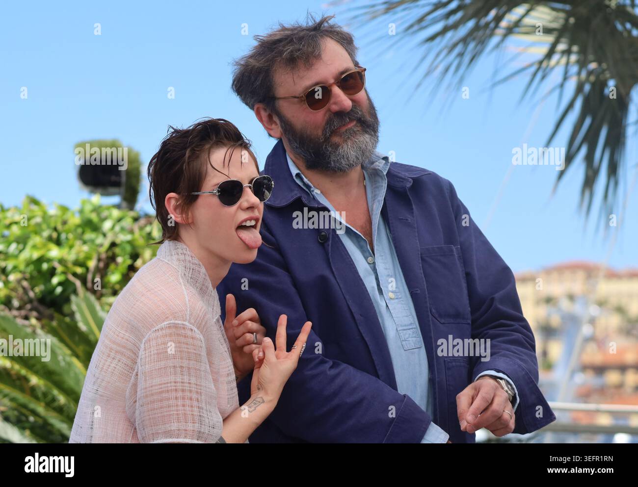 Cannes, France. 16th May, 2026. Kristen Stewart and Quentin Dupieux at ...