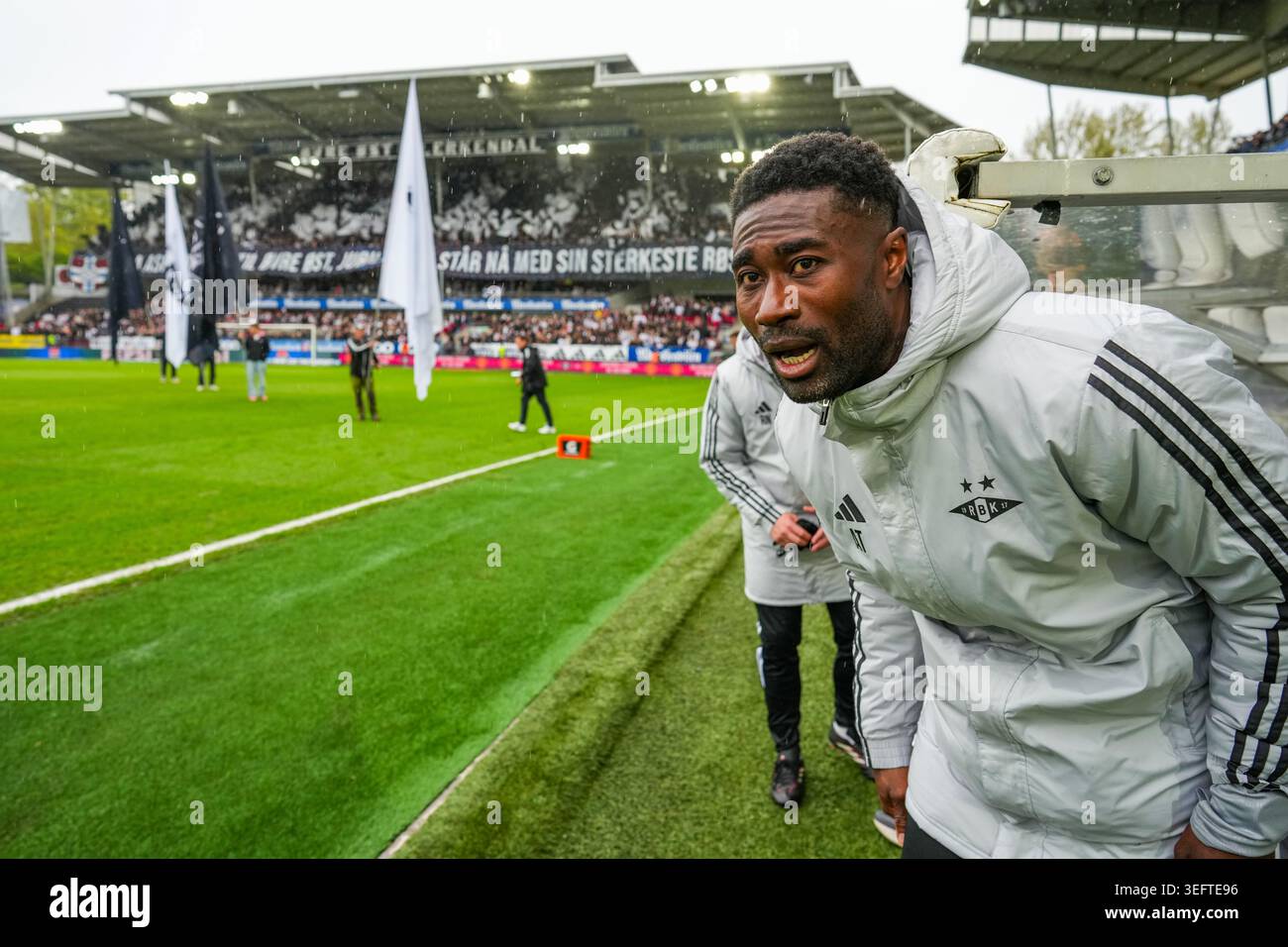 Trondheim 20260516. Rosenborg's coach Alexander Tettey before the elite ...
