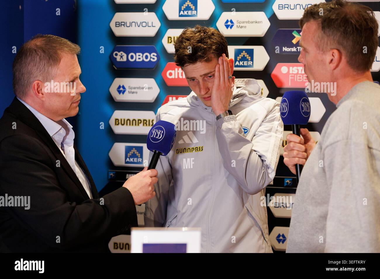 Molde 20260516. Molde's coach Martin Falk after the elite football ...