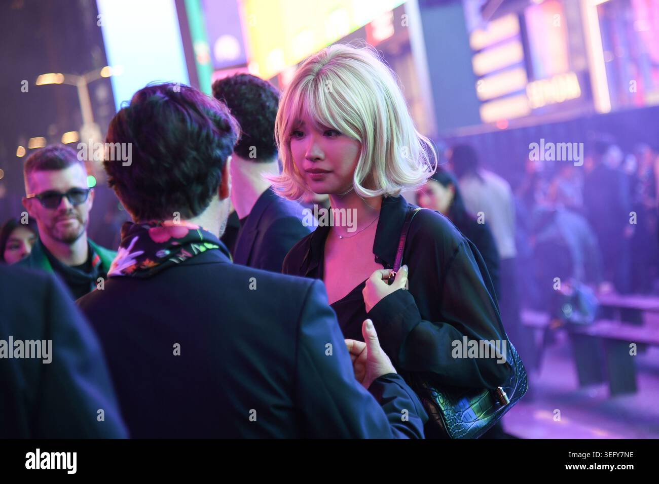 Angelene Sun Attends The Guccicore Fashion Show In Times Square New