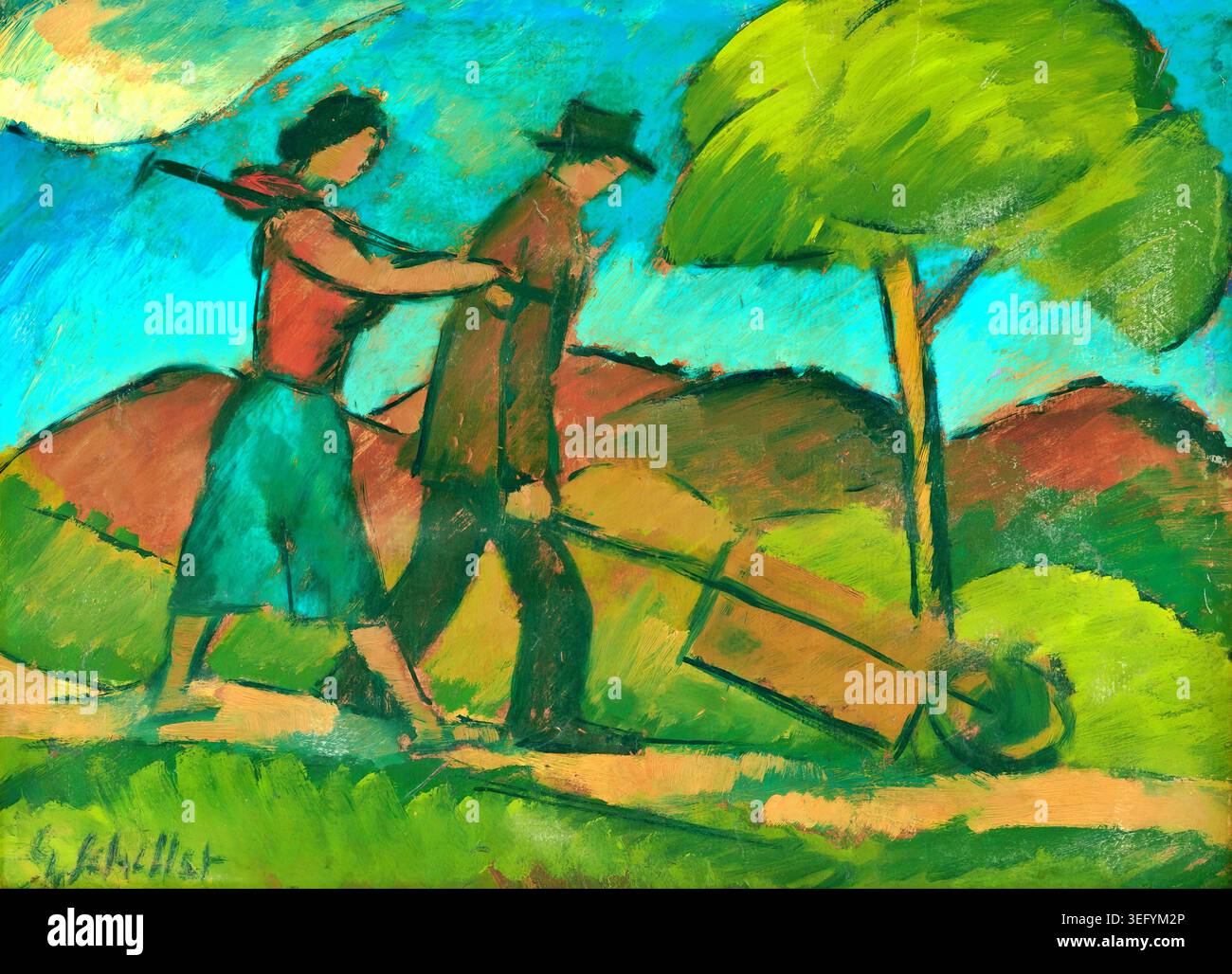 Rare expressionist illustration hi-res stock photography and images - Alamy