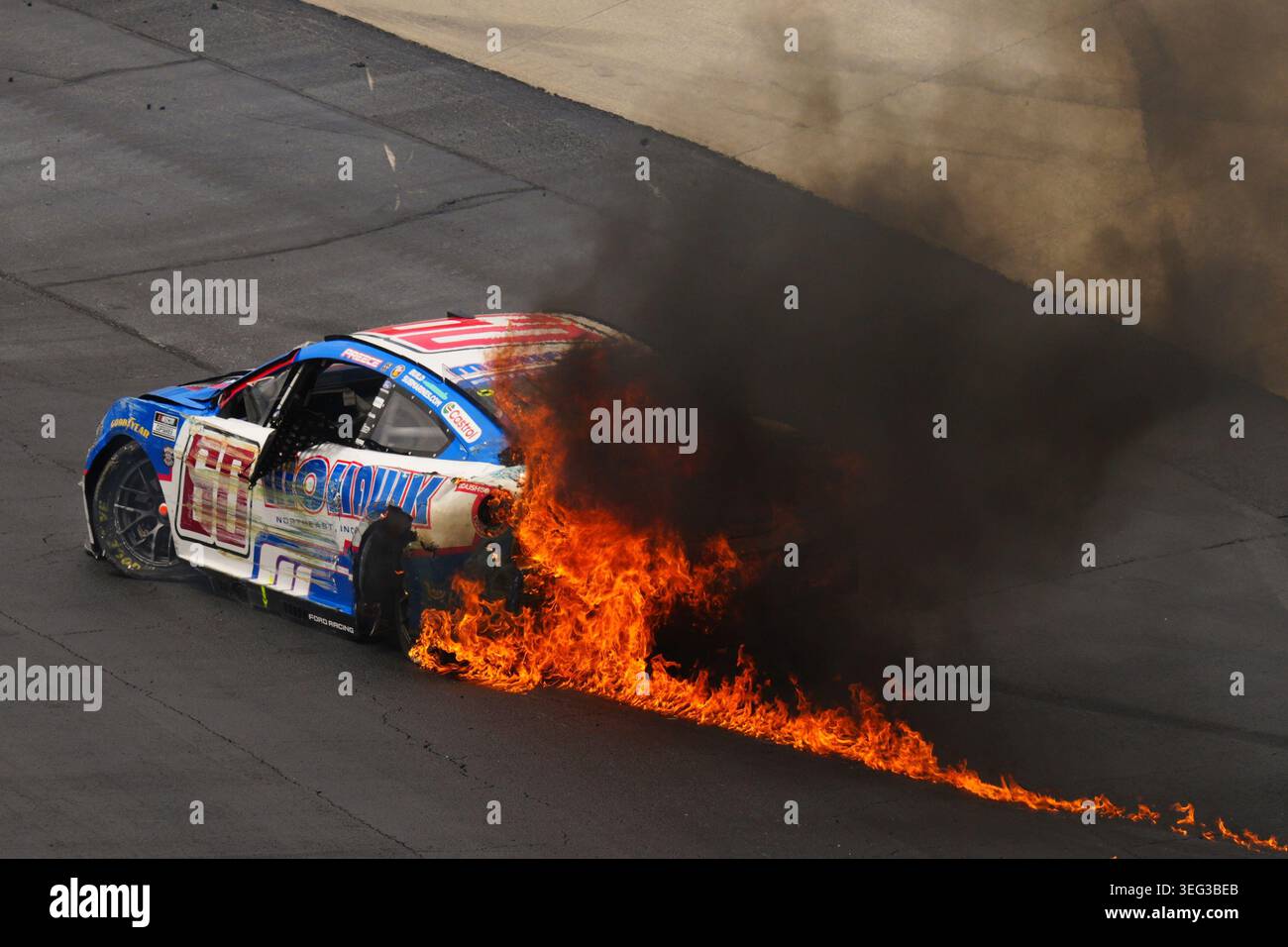 Ryan Preece Crashes During The Nascar All Star Auto Race At Dover Motor