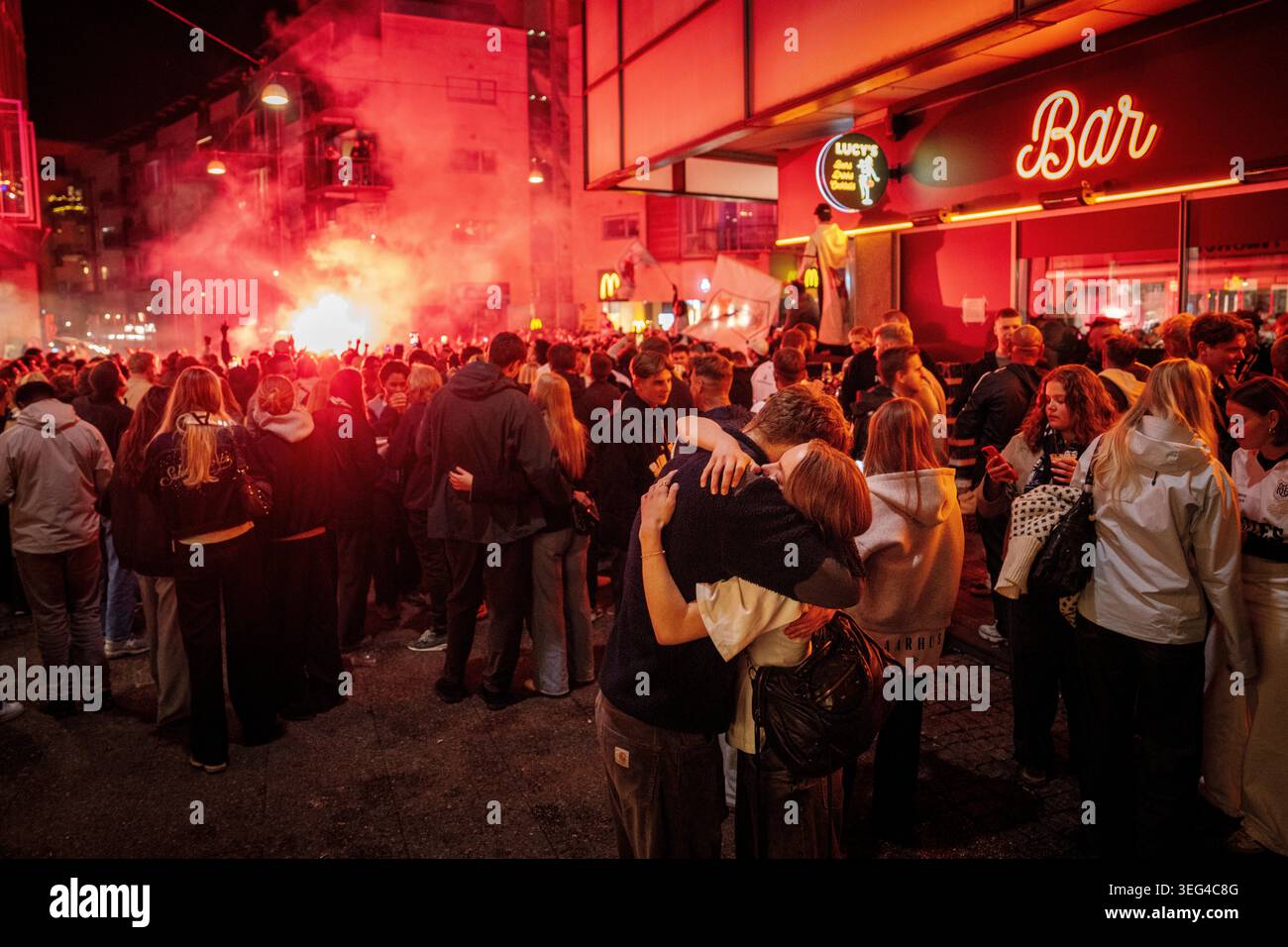 AGF's championship is celebrated in Aarhus City Center, Sunday, May 17 ...