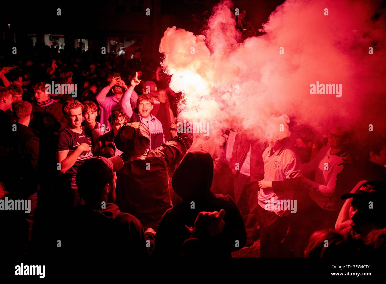 AGF's championship is celebrated in Aarhus City Center, Sunday, May 17 ...