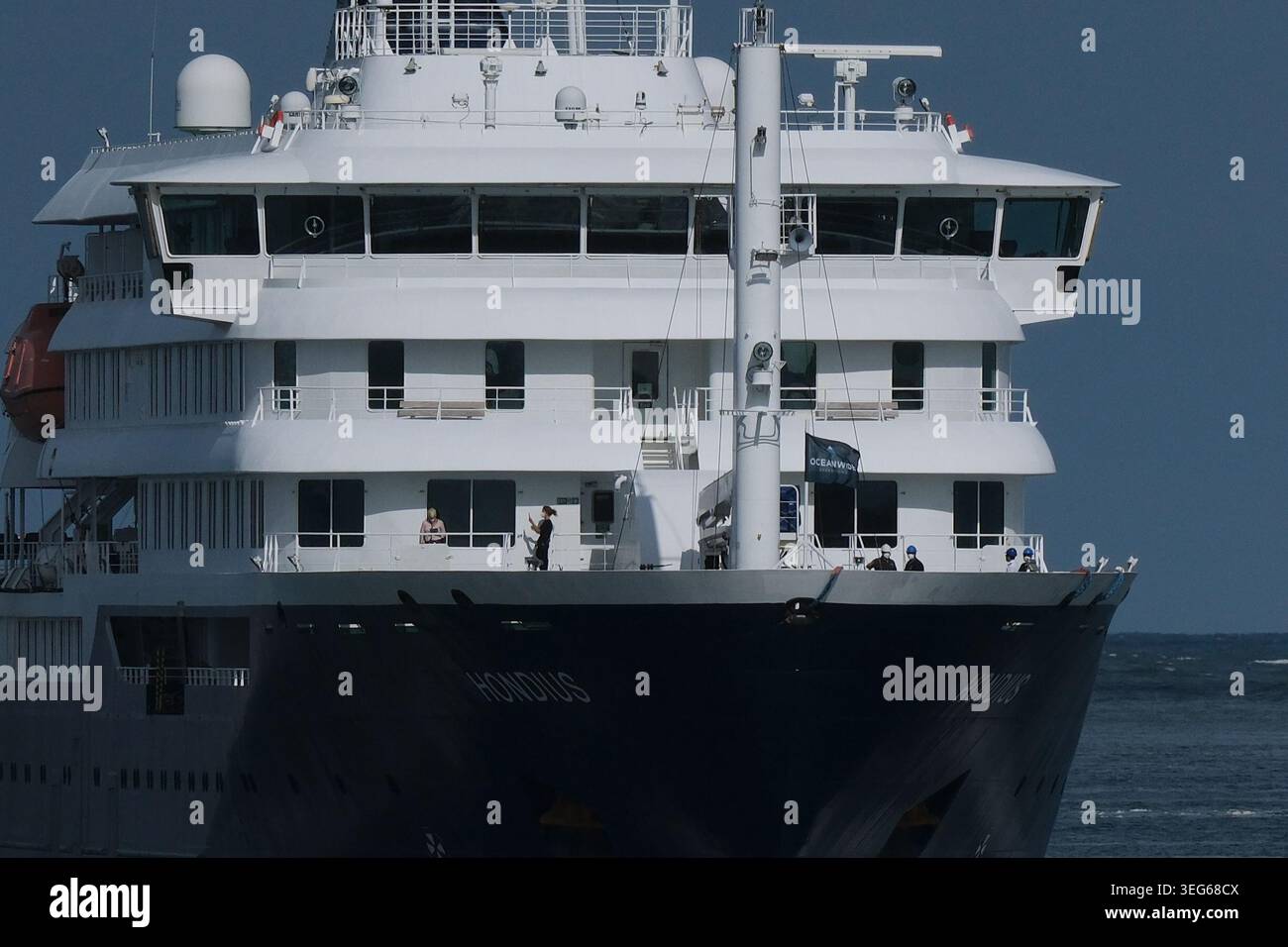 The Mv Hondius Cruise Ship Arrives At The Port Of Rotterdam