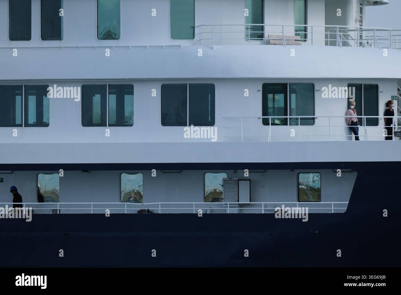 The Mv Hondius Cruise Ship Arrives At The Port Of Rotterdam